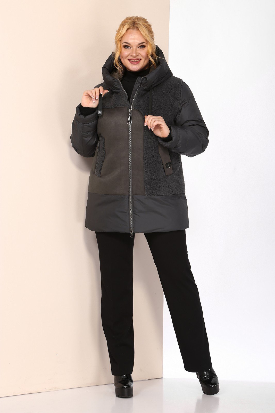 Куртка 2100 графит Shetti купить в интернет магазине Велесмода